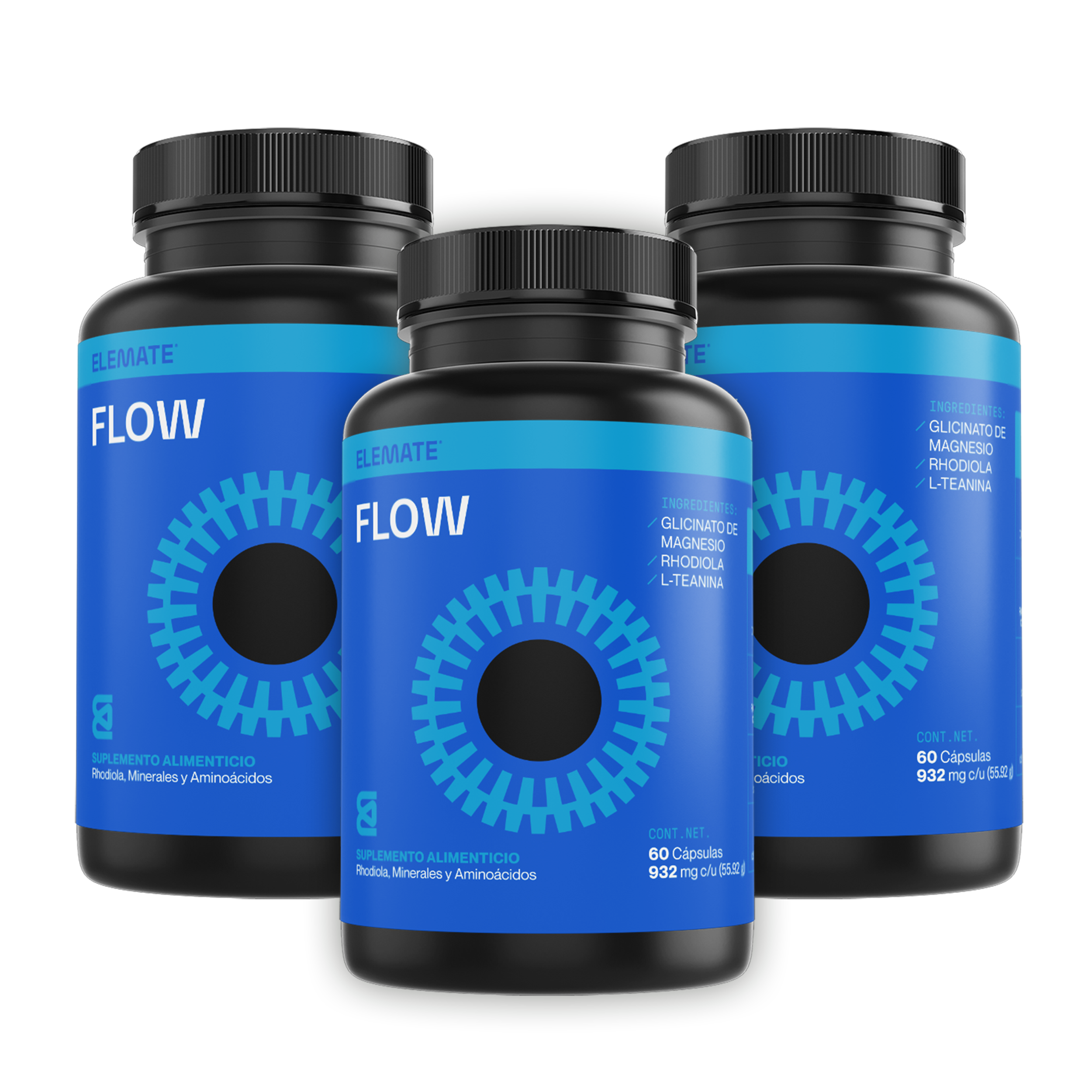 3 Frascos Flow (90 Días) – Elemate